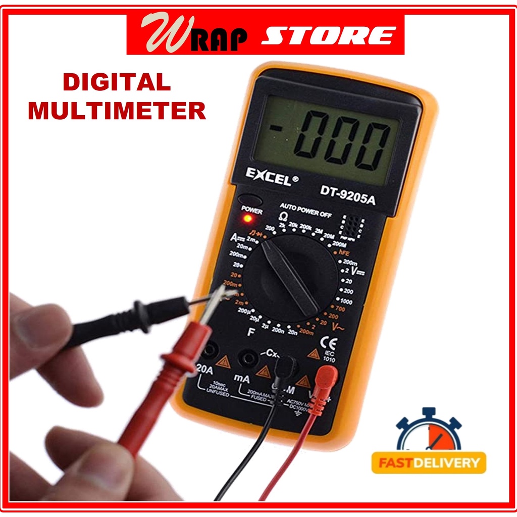 EXDT9205A Universal Digital High Accuracy General LCD AC/DC Handheld ...