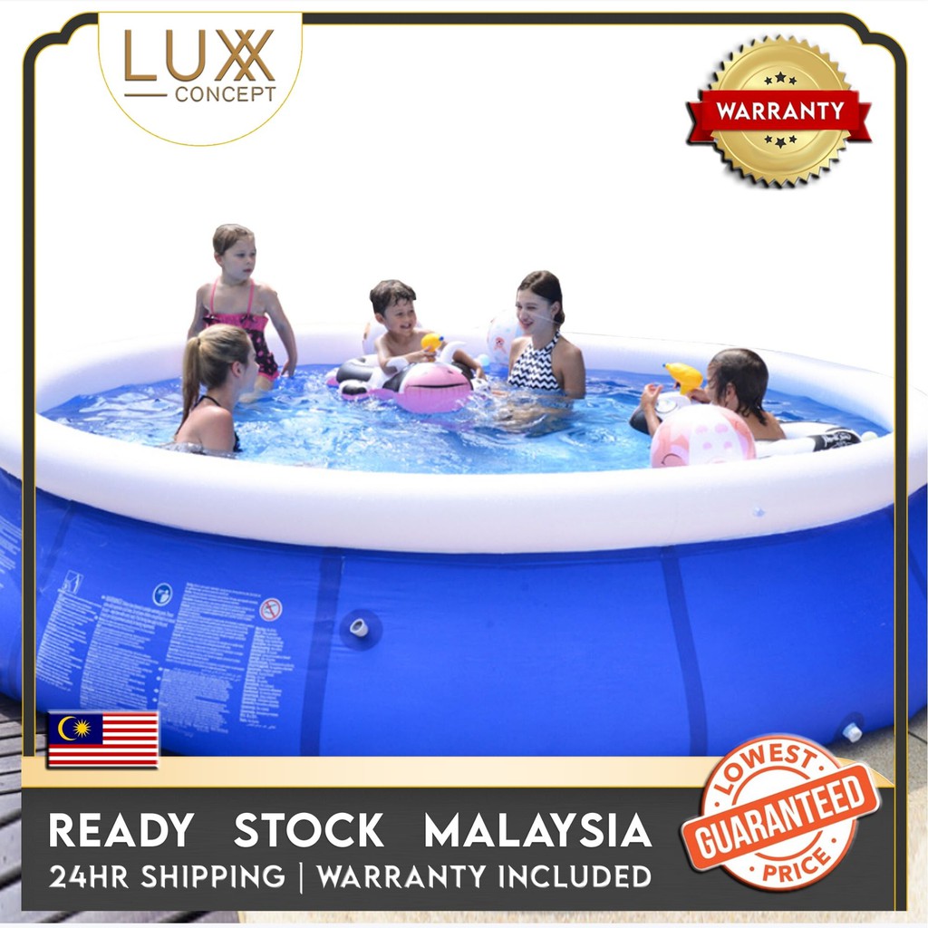 Lux Concept Inflatable Round Swimming Pool Kids Baby Children Family ...