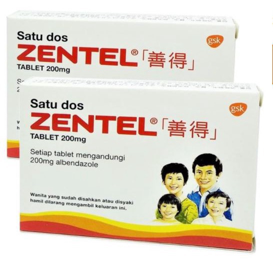 Zentel Tablet 200mg ( Twin Pack ) | Shopee Malaysia