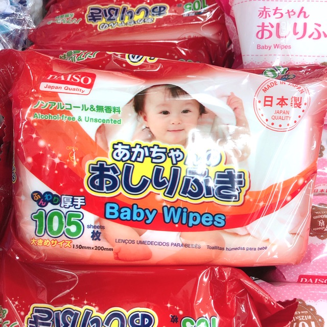 Daiso Baby Wipes Wet Tissues 105 pcs | Shopee Malaysia