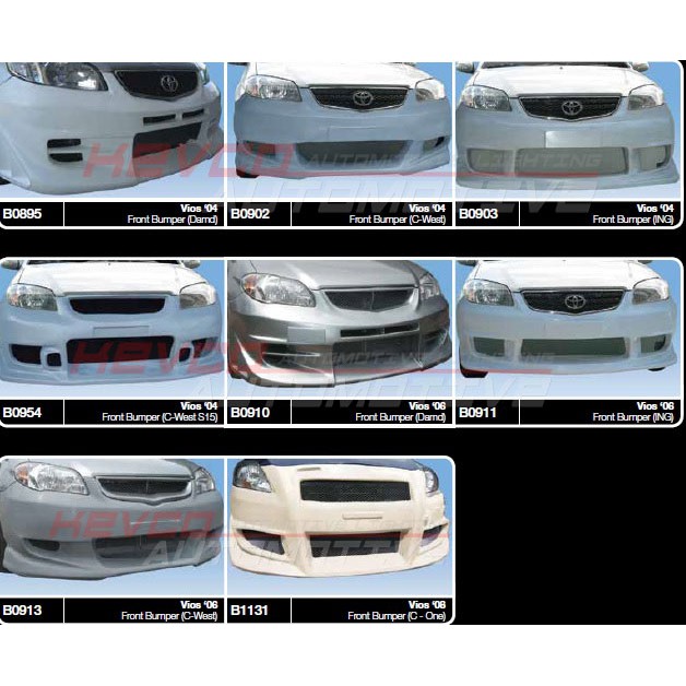[INSTALLATION AVAILABLE] TOYOTA VIOS 1ST/2ND GEN FRONT BUMPER | Shopee ...
