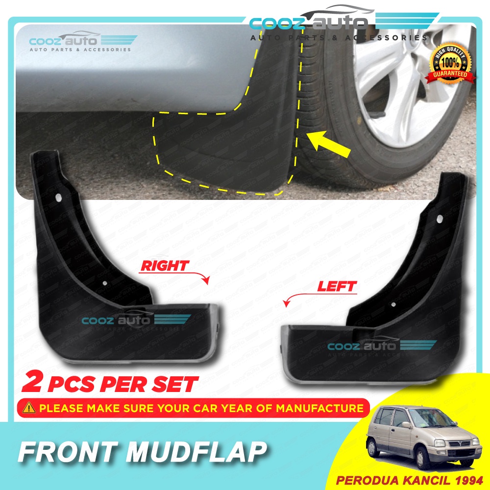 Perodua Kancil Front Soft Rubber Mudflap Mud Blocker Splash Guard 2PCS ...