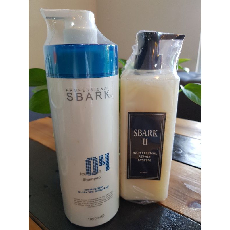 Sbark II ice fresh color shampoo 1000ml&repair hair mask800ml(ready ...