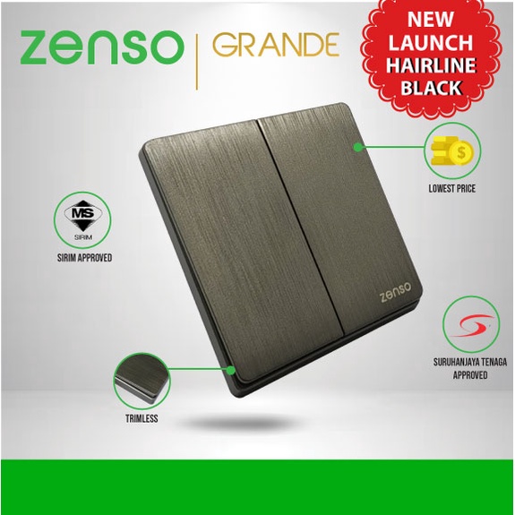 [Ready Stock][SIRIM] ZENSO Switch - Grande Hairline Black Switches ...