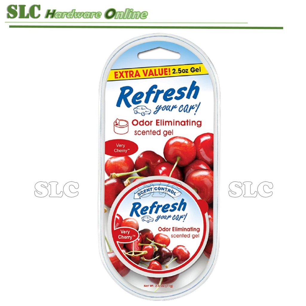 Refresh Your Car! Odor Eliminating Scented Gel Can 2.5oz (71g) Very ...