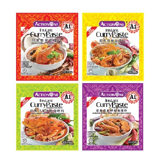 A1/ Action One Instant Curry Paste [Ready Stock] 即煮咖喱料 | Shopee Malaysia
