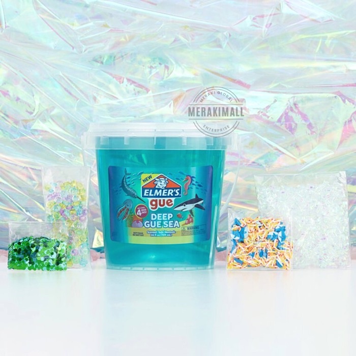 Elmer’s Gue Premade Slime Deep Gue Sea with Mix-Ins Ready To Play ...