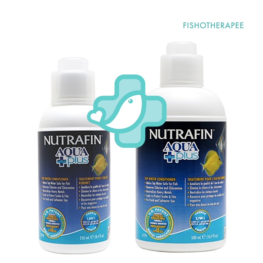 Nutrafin Aqua Plus 250ml, 500ml Anti Chlorine Aquarium Pond Water ...