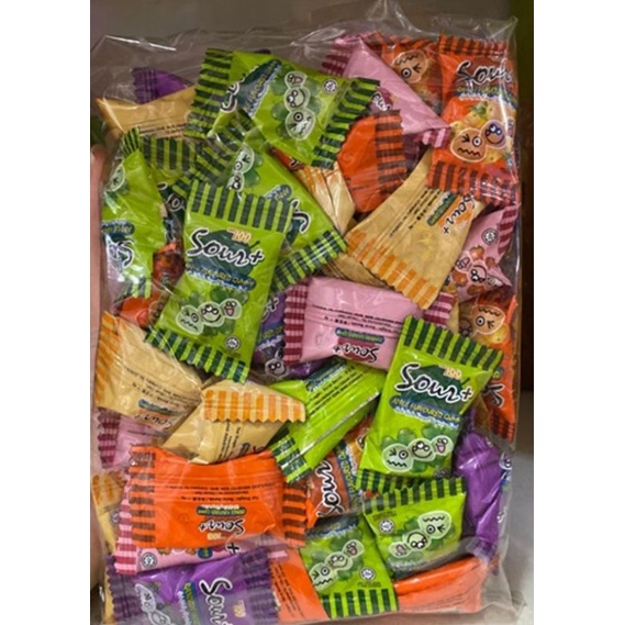 Lot100 Lot 100 Sour Plus Gummy Assorted Fruit Flavoured 25Pcs /50PCS ...