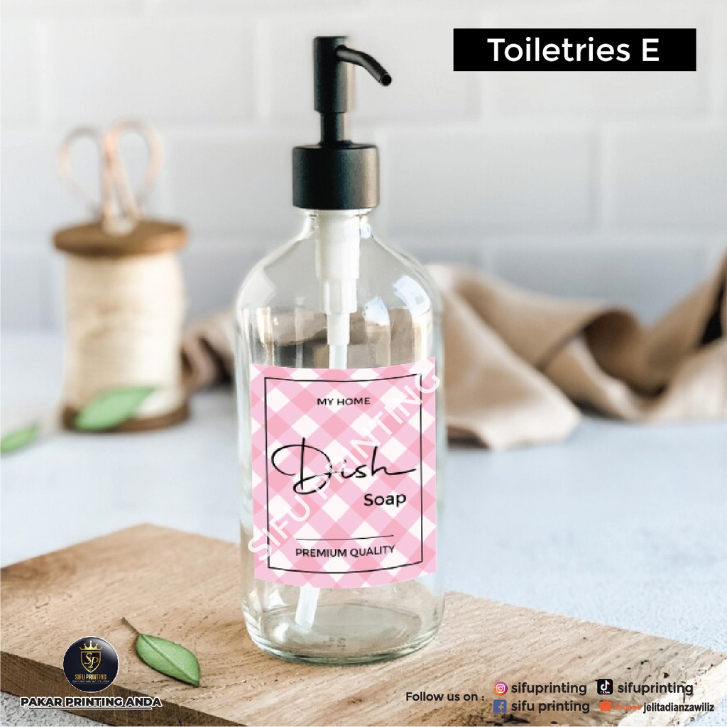 🔥Minimalist Toiletries Labels | Waterproof Detergent & Laundry Stickers ...