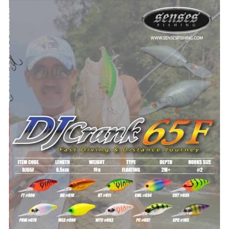 Senses DJ Crank 65F (FAST DIVING& DISTANCE JOURNEY ) | Shopee Malaysia