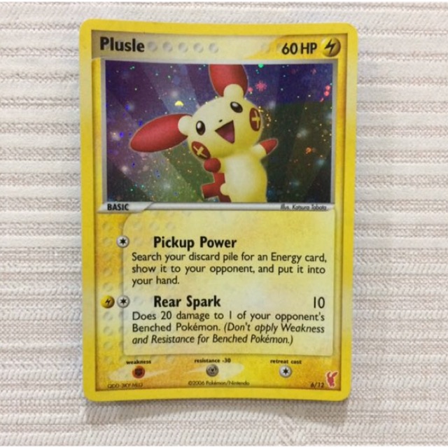 Pokemon Trading Card - Plusle Holo Version | Shopee Malaysia