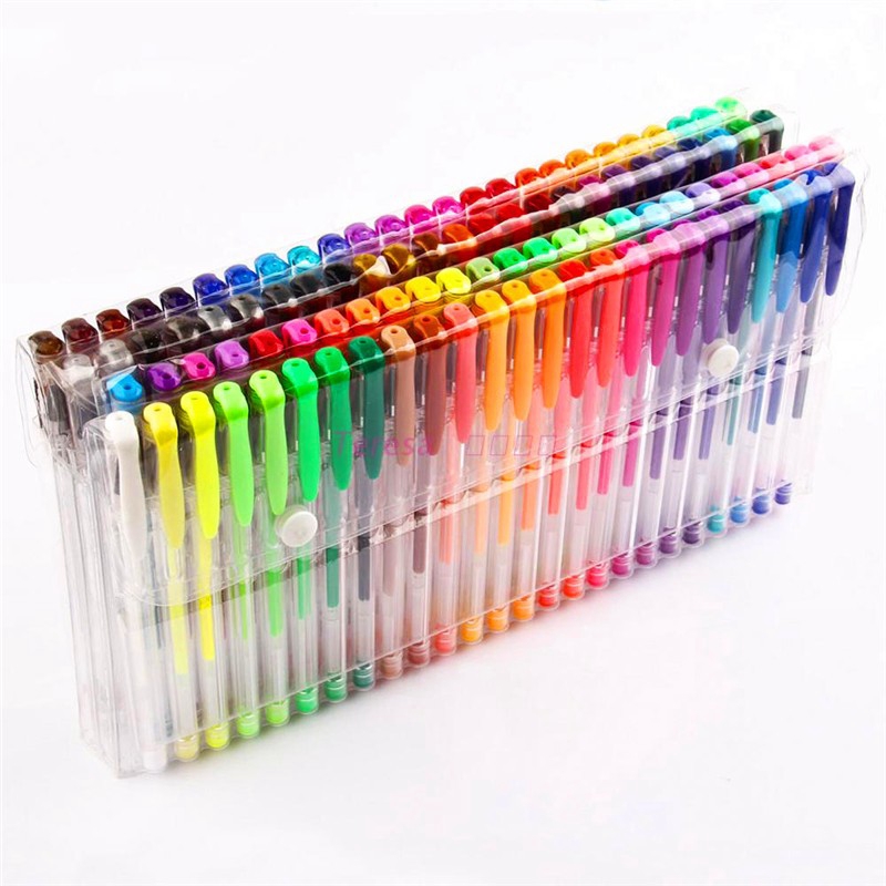 100 Color Gel Pen Set Refills Sketch Drawing Color Pen School ...