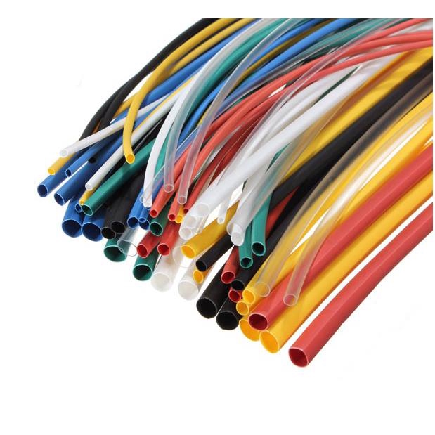 1meter/lot Heat Shrink Tube Shrinkable Wrap Wire Cable Sleeve Kit RED YELLOW BLUE TRANSPARENT ...