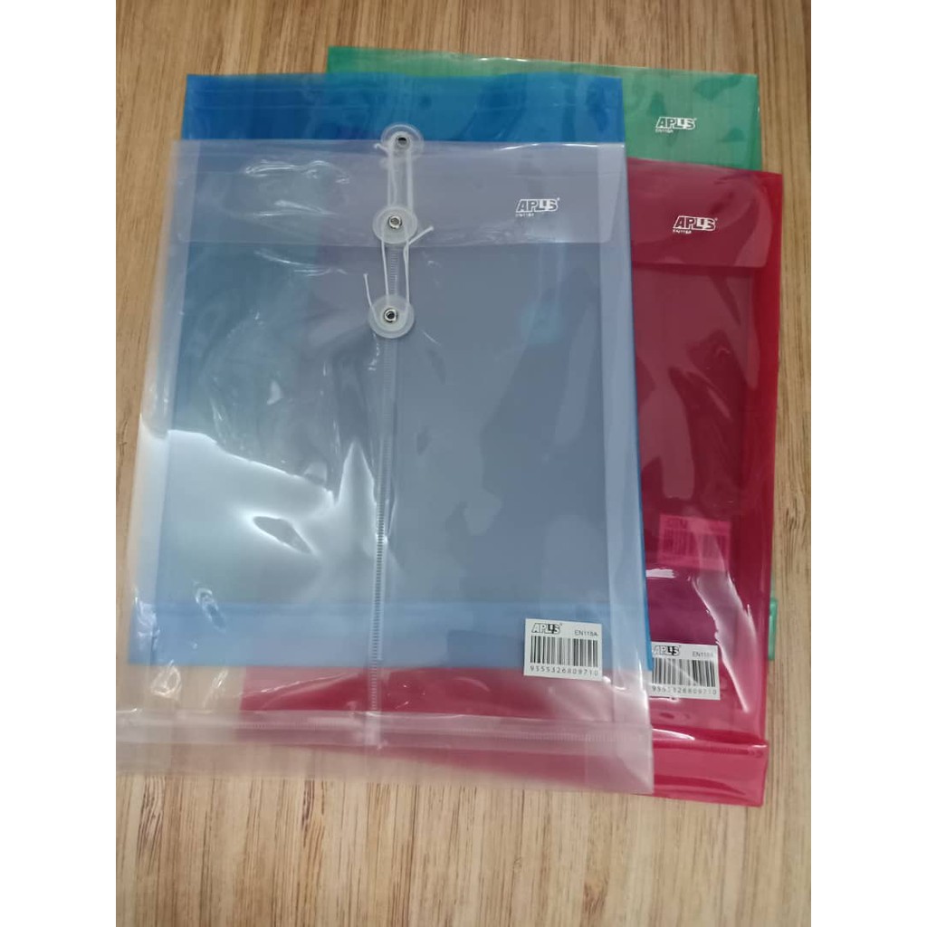 Aplus A4 Plastic String Envelope File | Shopee Malaysia