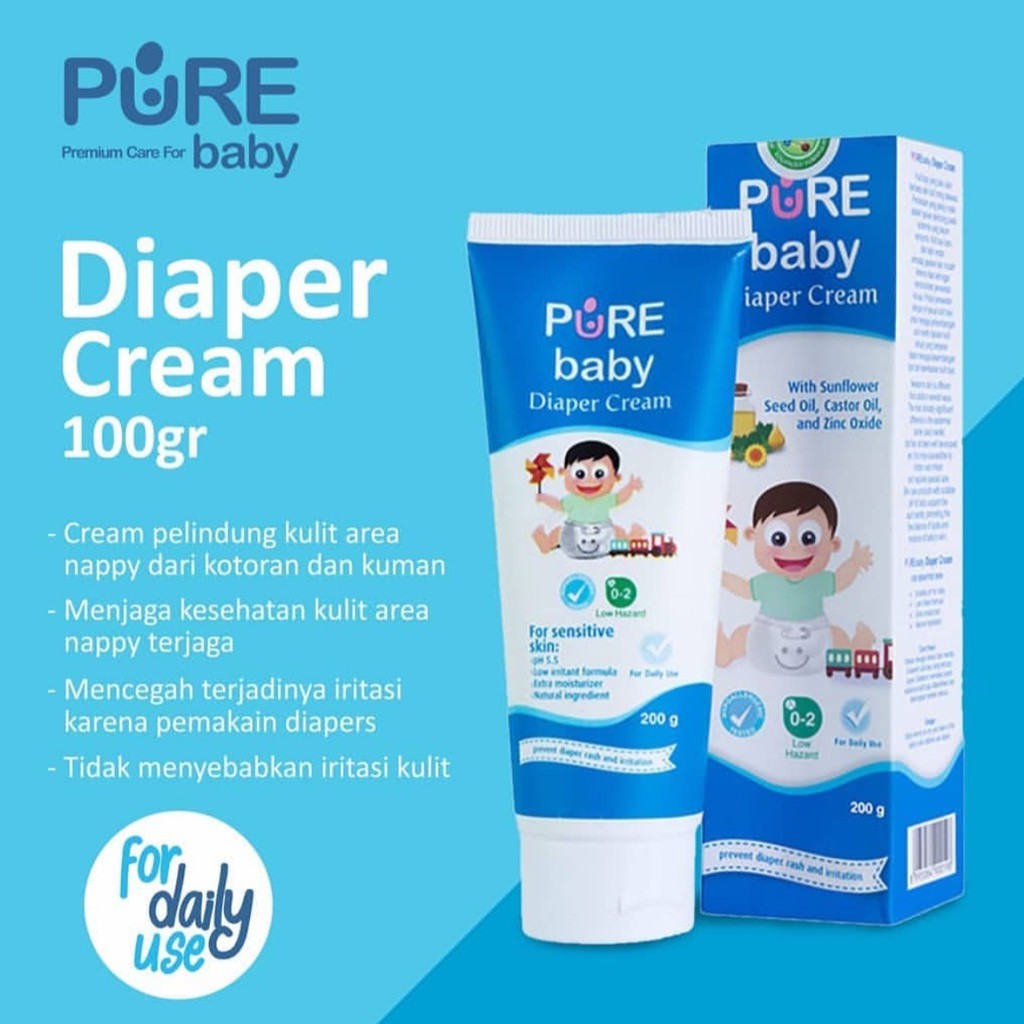Pure Baby DIAPER CREAM / Cream baby diapers 100 grams 200 grams ...