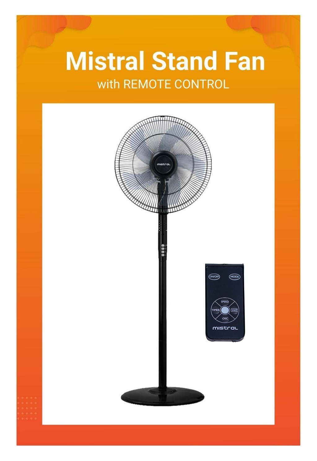 Mistral 16" Inch Stand Fan Kipas with Remote Control MSF048R Malaysia ...