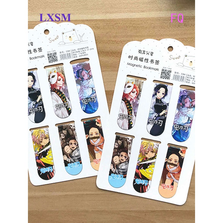 FQ 6 Pcs/Set Anime Demon Slayer Jujutsu Kaisen Naruto One Piece Cute ...