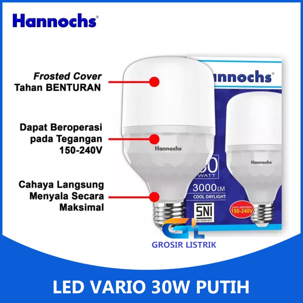 PUTIH Led Vario 30W White Cool Daylight 30W Lamp Wholesale Original ...