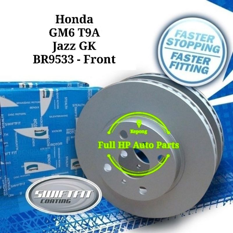 Original Bendix Swiftfit BR9533 Front Disc Rotor - H/D City T9A / GM6 ...