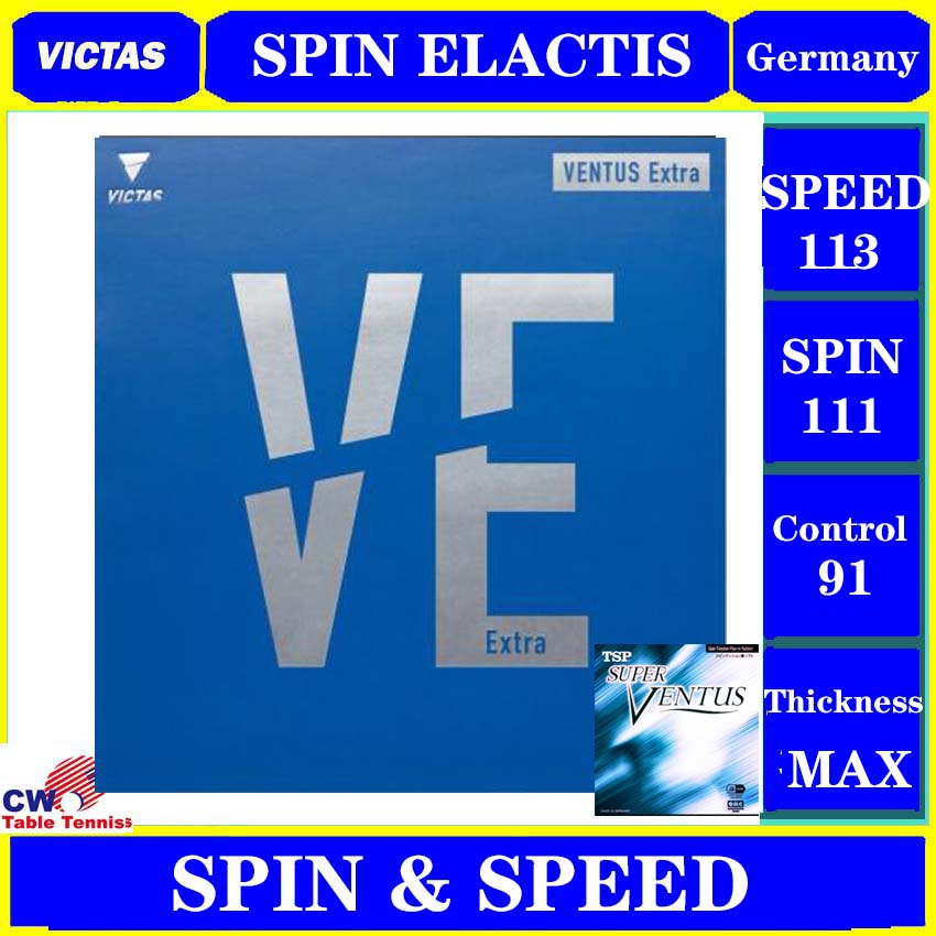 Victas - Ventus Extra (Formerly known as TSP Super Ventus) Table Tennis Spin Rubber Ping Pong ...