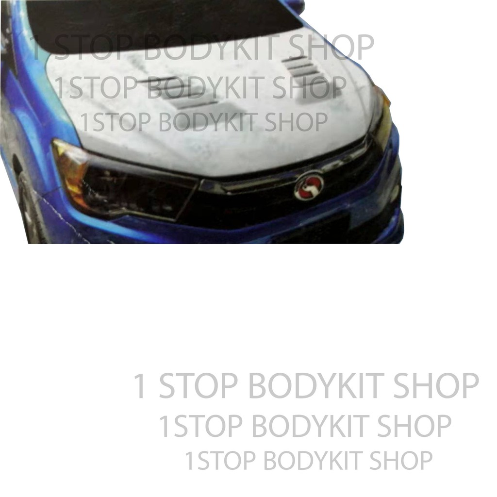 PERODUA BEZZA FRONT BONNET(JS RACING)FIBER(FIBERGLASS)SKIRT LIP BODYKIT ...