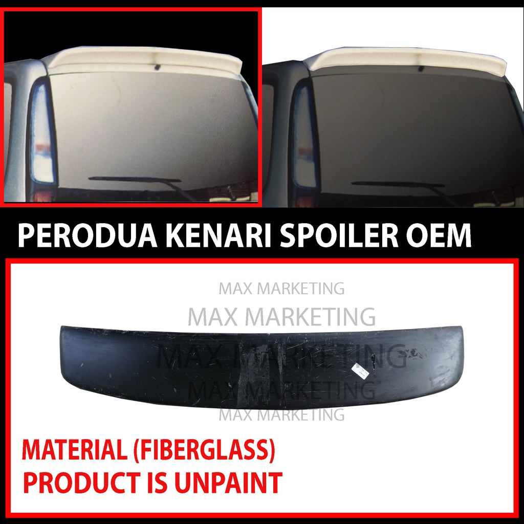 M106 PERODUA KENARI SPOILER OEM FIBERGLASS BODYKIT | Shopee Malaysia
