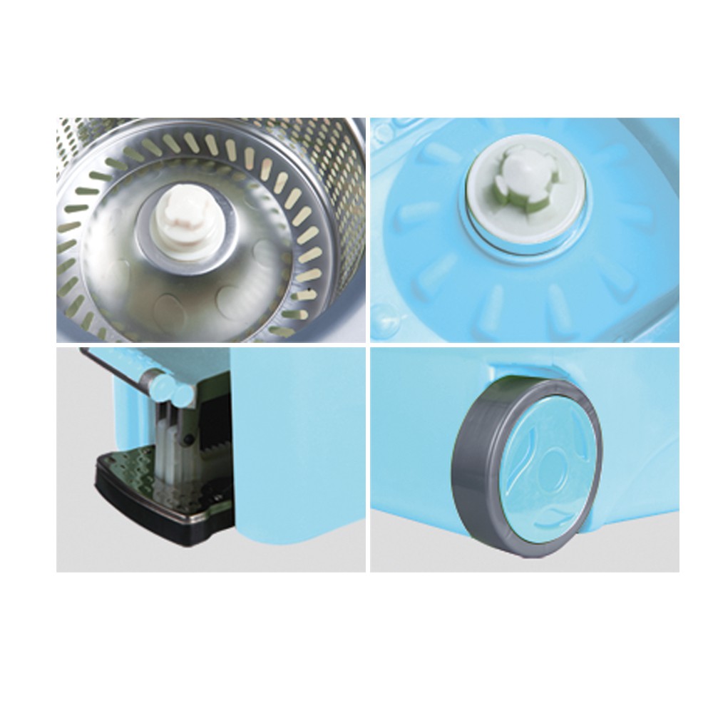 8.5L Big Pail Heavy Duty Spin Mop Floor Cleaner Mop Lantai Modern Viral ...