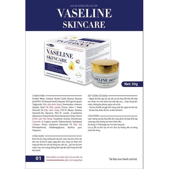Vaselin skincare premium moisturizing cream 30g including collagen ...