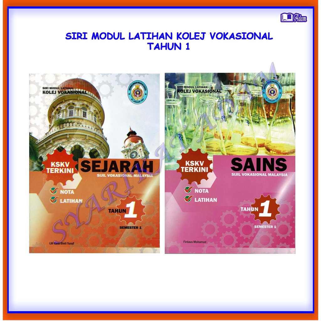 [ADM] SIRI MODUL LATIHAN KOLEJ VOKASIONAL TAHUN 1 SEMESTER 1 | Shopee Malaysia
