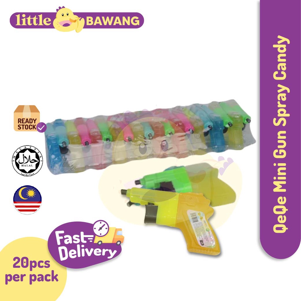 QeQe Colibre Mini Gun Spray Candy 20pcs | Shopee Malaysia