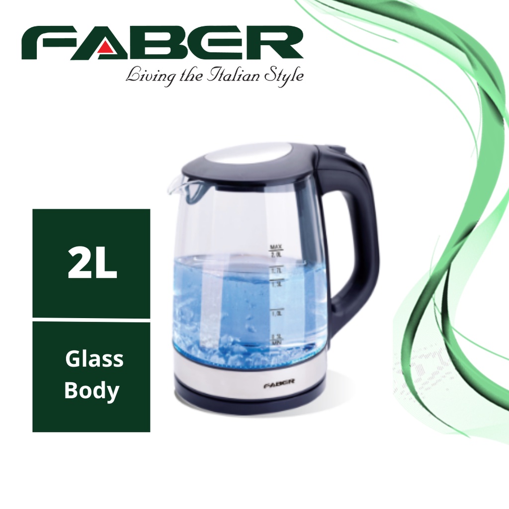 FABER Jug Kettle - Glass Series (2L) FCK Cristallo 180 BK / FCK ...
