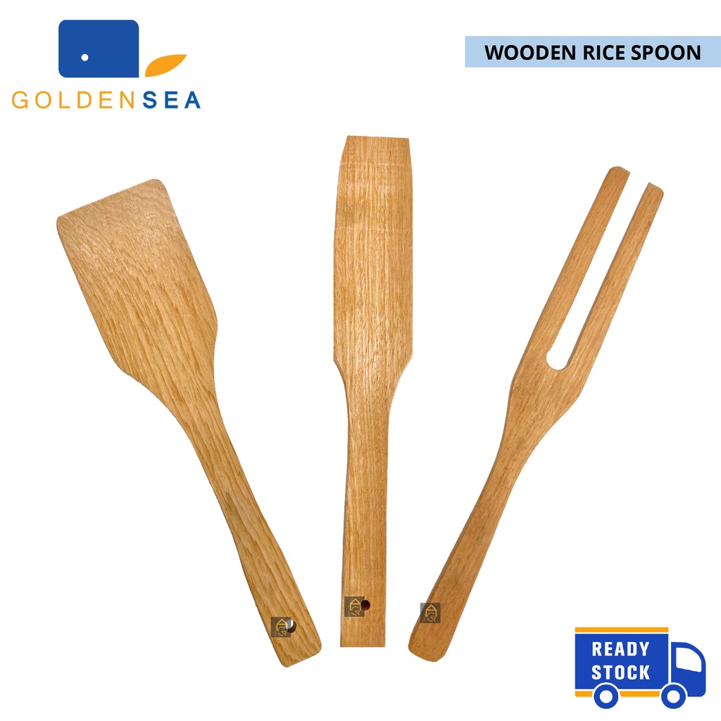 GDH | Wooden Turner / Rice Paddle / Wooden Fork / Senduk Beras Kayu ...