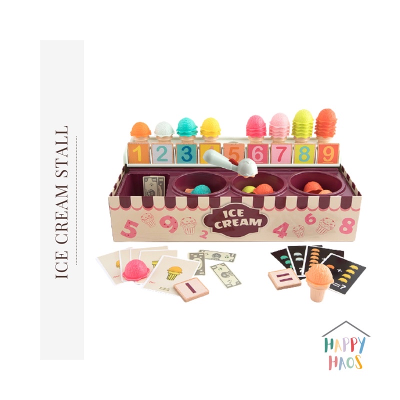 Top Bright Number Colours Mathematics Learning Ice Cream Stall Game ...