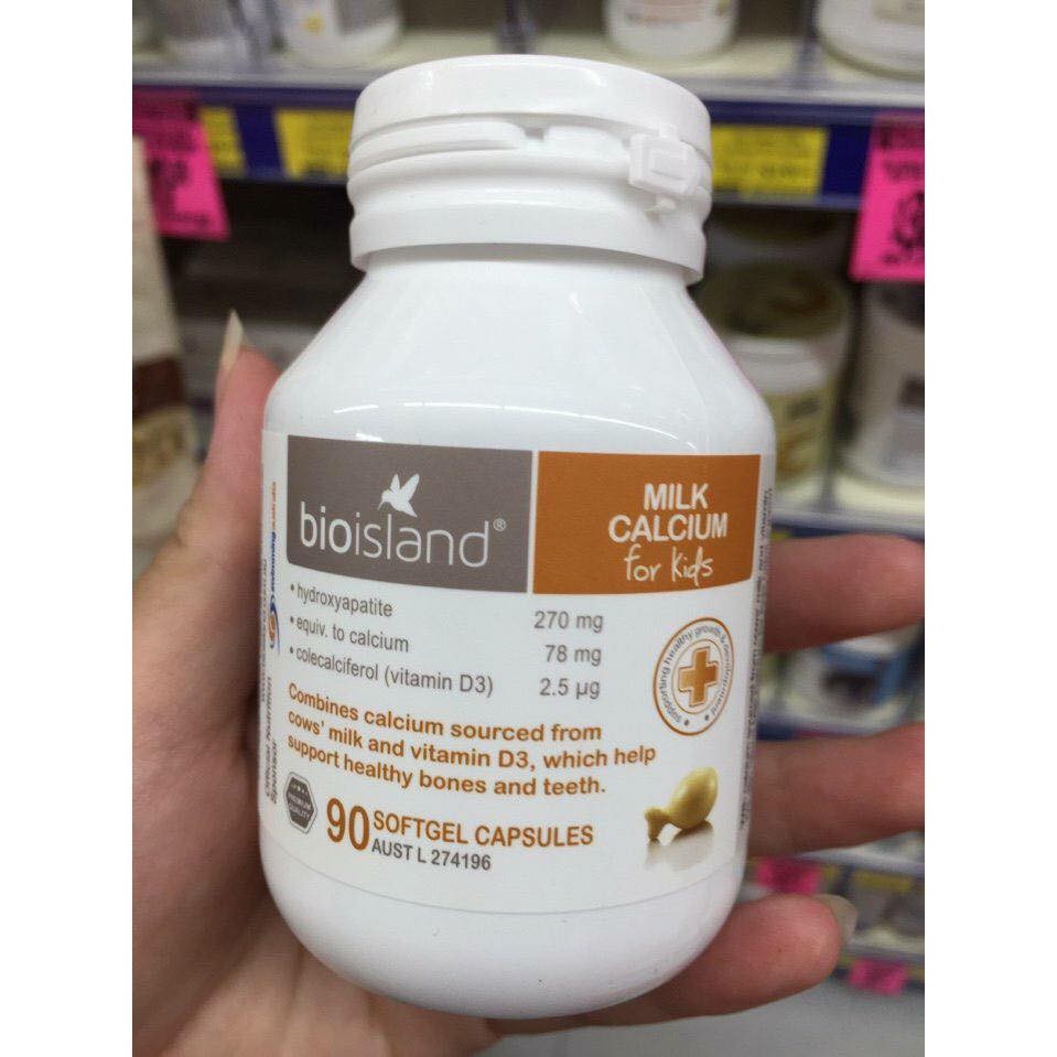 Bioisland Milk Calcium For Kids Australia (90 tablets) | Shopee Malaysia