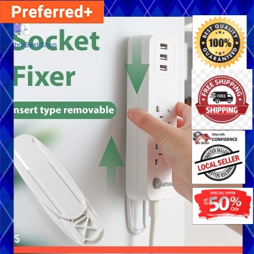 🔥Alat Penggantung Soket (Stok Malaysia)🔥 punch-free plug-in socket wall ...