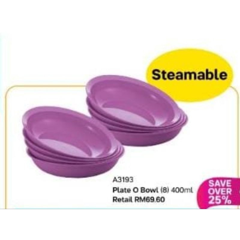 Fast Shipping Free Gift 🎁Assorted Tupperware Pinggan Purple Plate O ...