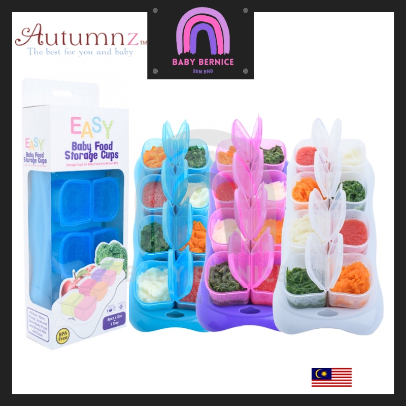 AUTUMNZ - EASY Baby Food Breastmilk Storage Cups 2oz 4oz & Jiayi Baby ...