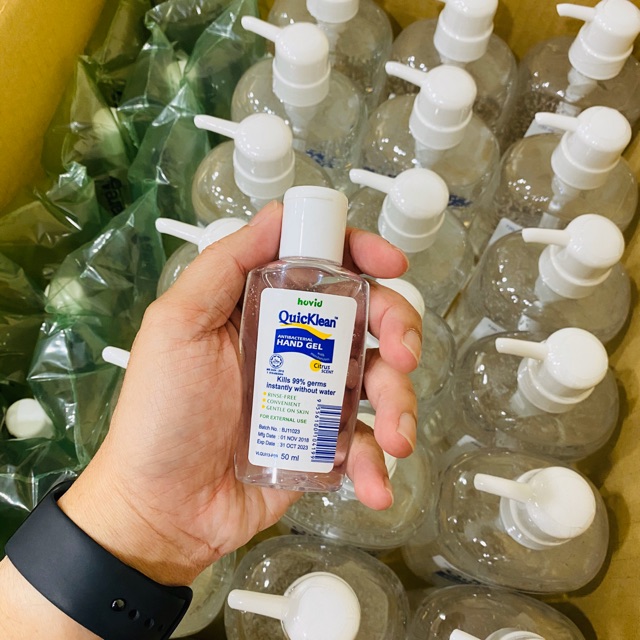 50ml Hovid QuicKlean Antibacterial Hand Gel (Hand Sanitizer) | Shopee ...