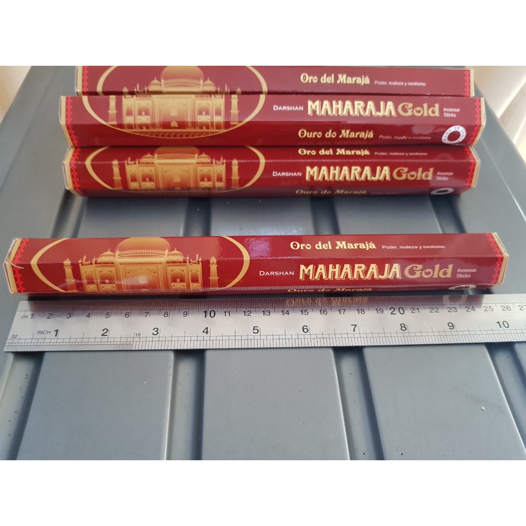 Maharaja Gold Hexa Handmade Incense Contents 20 Sticks By Darshan ...