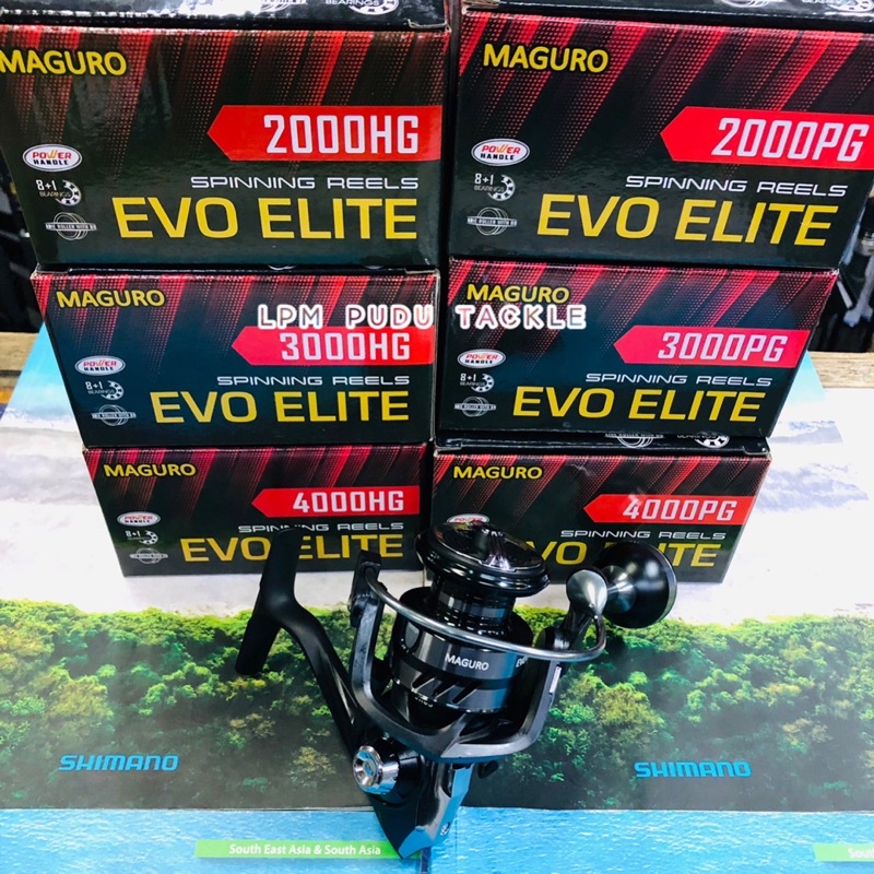 MAGURO EVO ELITE 2000/3000/4000 SPINNING REEL | Shopee Malaysia