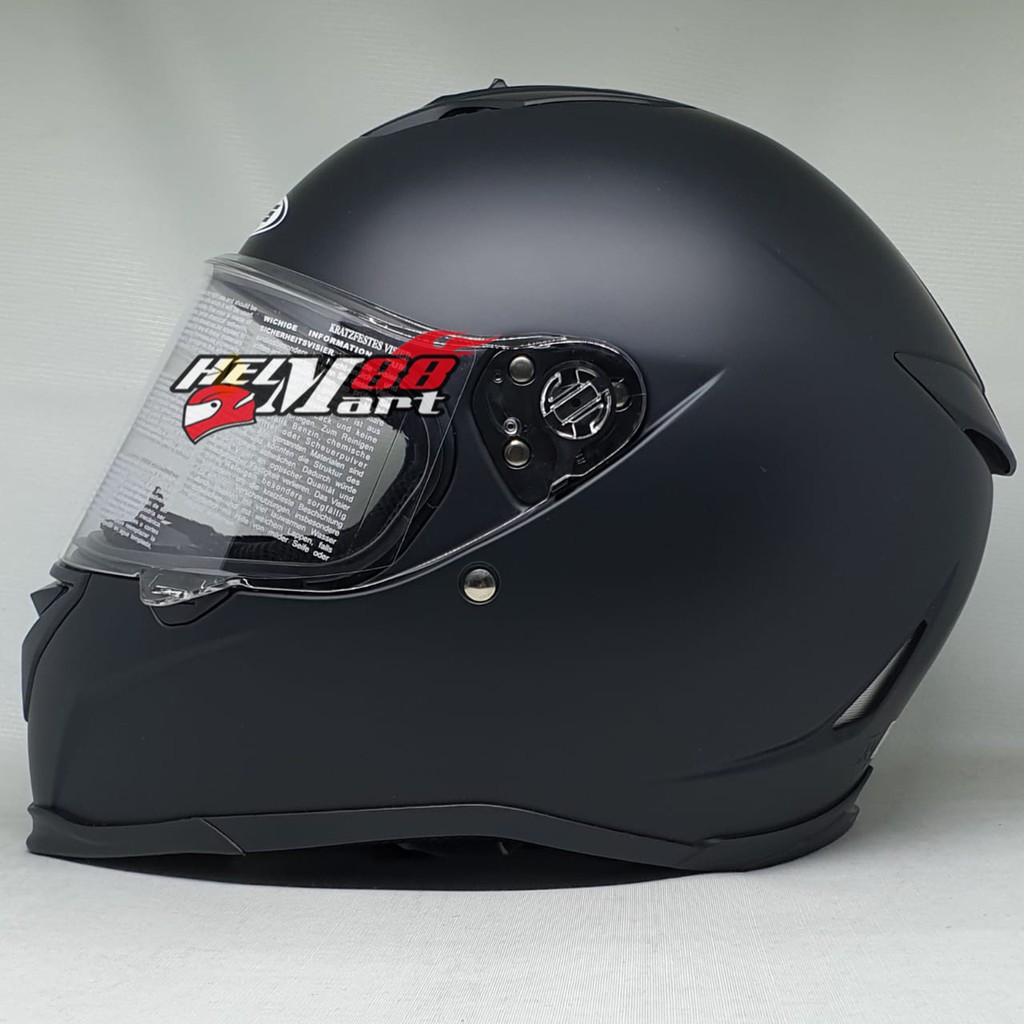Zeus 822 Fullface Flat Visor Helmet ZS-822B ZS822 | Shopee Malaysia