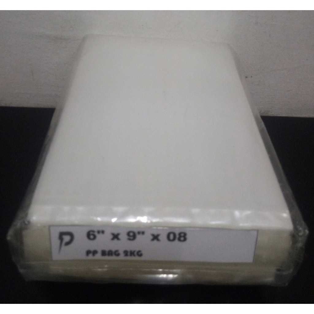 Clear PP 08 Plastic Bag / 6 x 9 inch Clear PP 08 (0.08mm) Plastic Bag ...