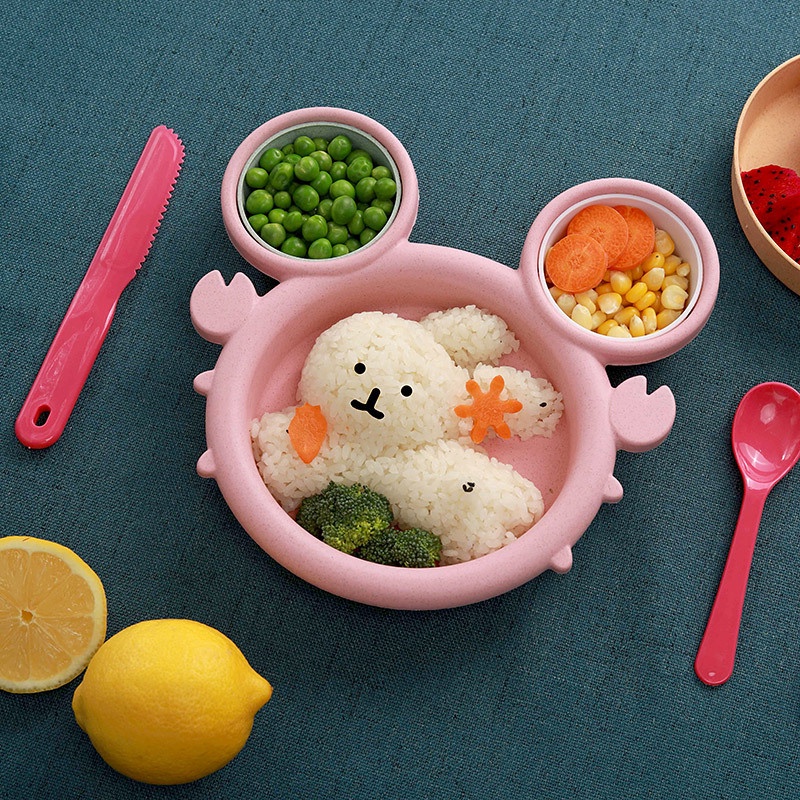 Fancy - 4-piece Dinnerware set of lovely crabs, creative storage of ...