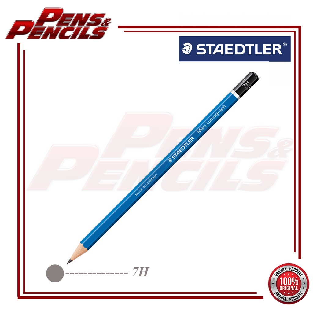 STAEDTLER Mars Lumograph Pencils 100 Drawing Writing Sketching Art Pencil 20 Degrees (1pc ...