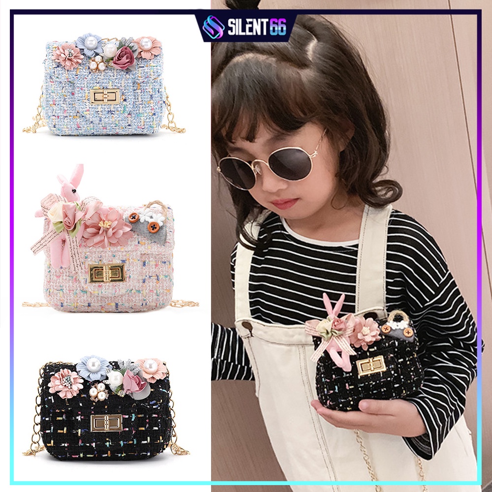 READY STOCK Kids Girls Bags Baby Girl Cotton Linen Small Square Mini ...