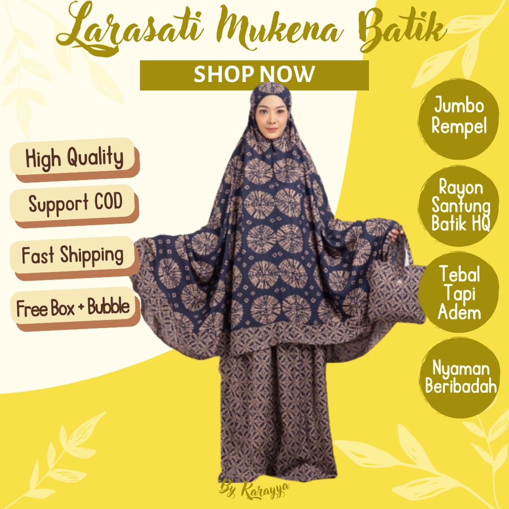 KATUN Larasati MUKENAH MUKENAH MUNGKENA TELEKUNG RUKUH REMPEL SUPER ...