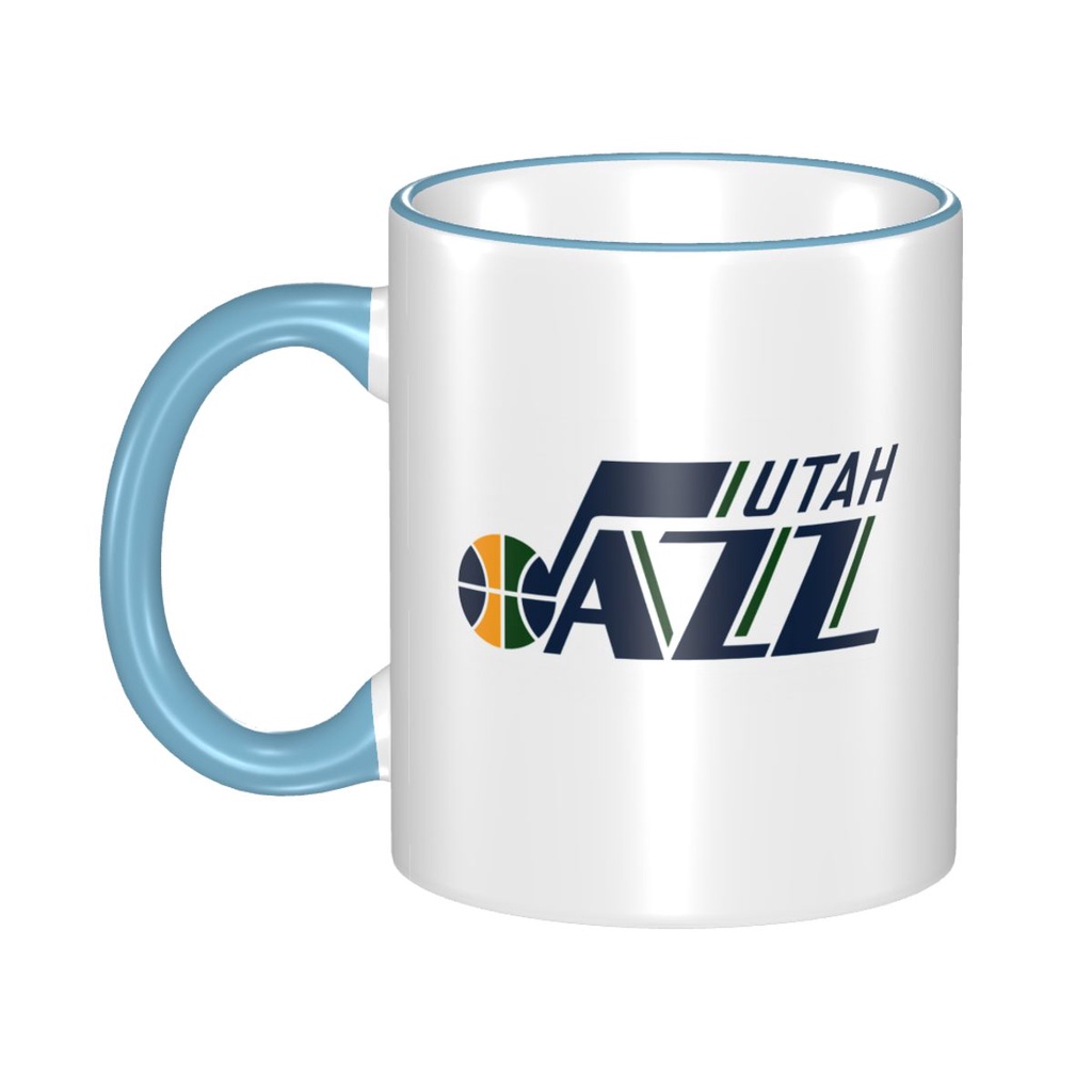 NBA Utah Jazz Logo Mug Creative Coffee Cup Couple Cup Simple Ceramic ...