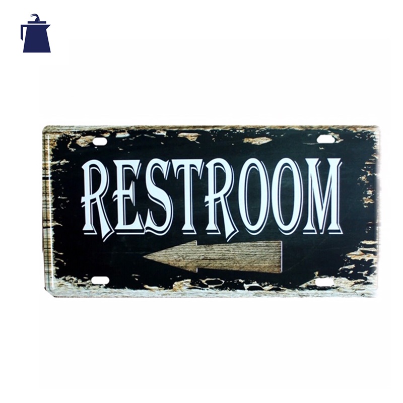 Zinc restroom Signs (15.5 x 31 cm) | Shopee Malaysia