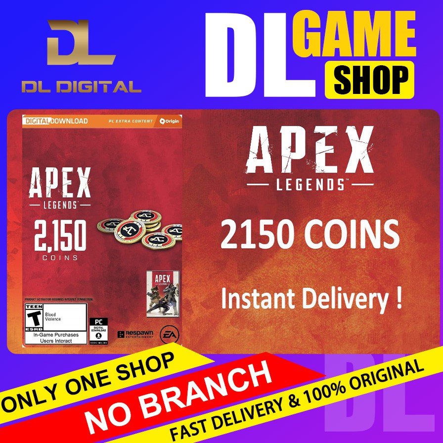 Apex Legend 2150 coins top up ( Steam Original / Origin redeem Key ...